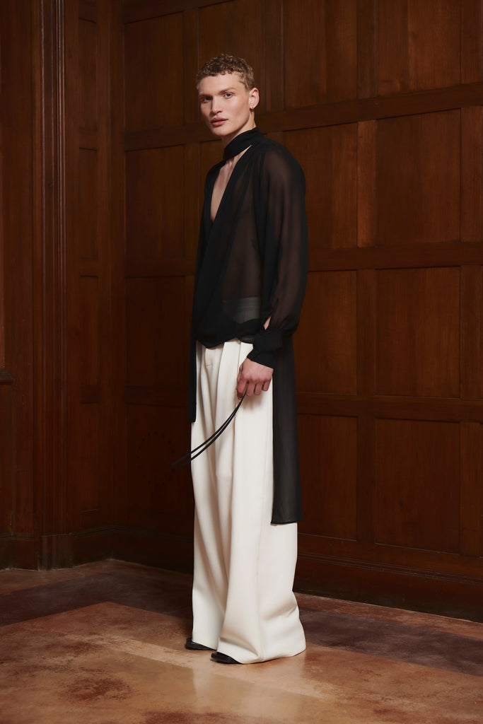 Selene Wrap Shirt Black – SALT MURPHY